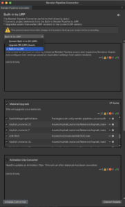 UNITY built-inを途中からURPにする方法 - デザイナー的テックブログ